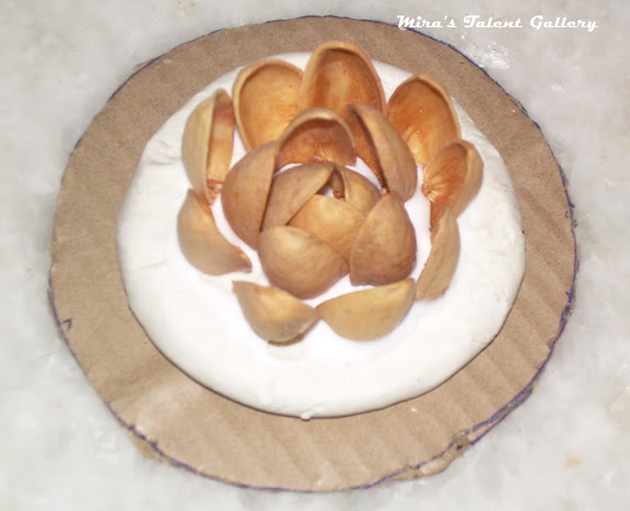 Mira's Talent Gallery @ My Hobby Lounge: Lotus flower - Pista Shell Craft