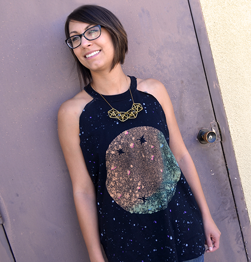 iLoveToCreate Blog: Galaxy Moon Shirt DIY