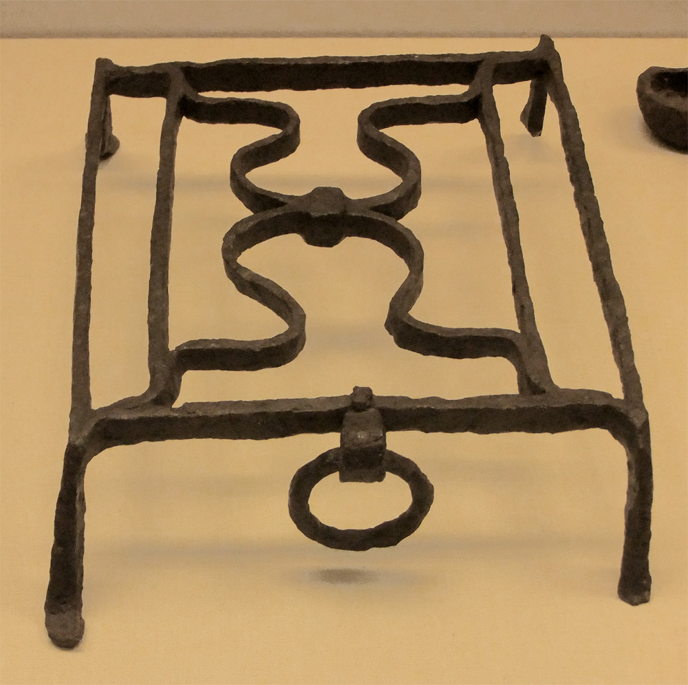 British Museum. Gridiron for placing pots over coals. | Roman artifacts ...