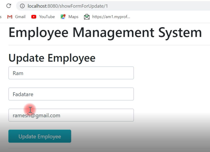Spring Boot Crud Web Application With Thymeleaf Spring