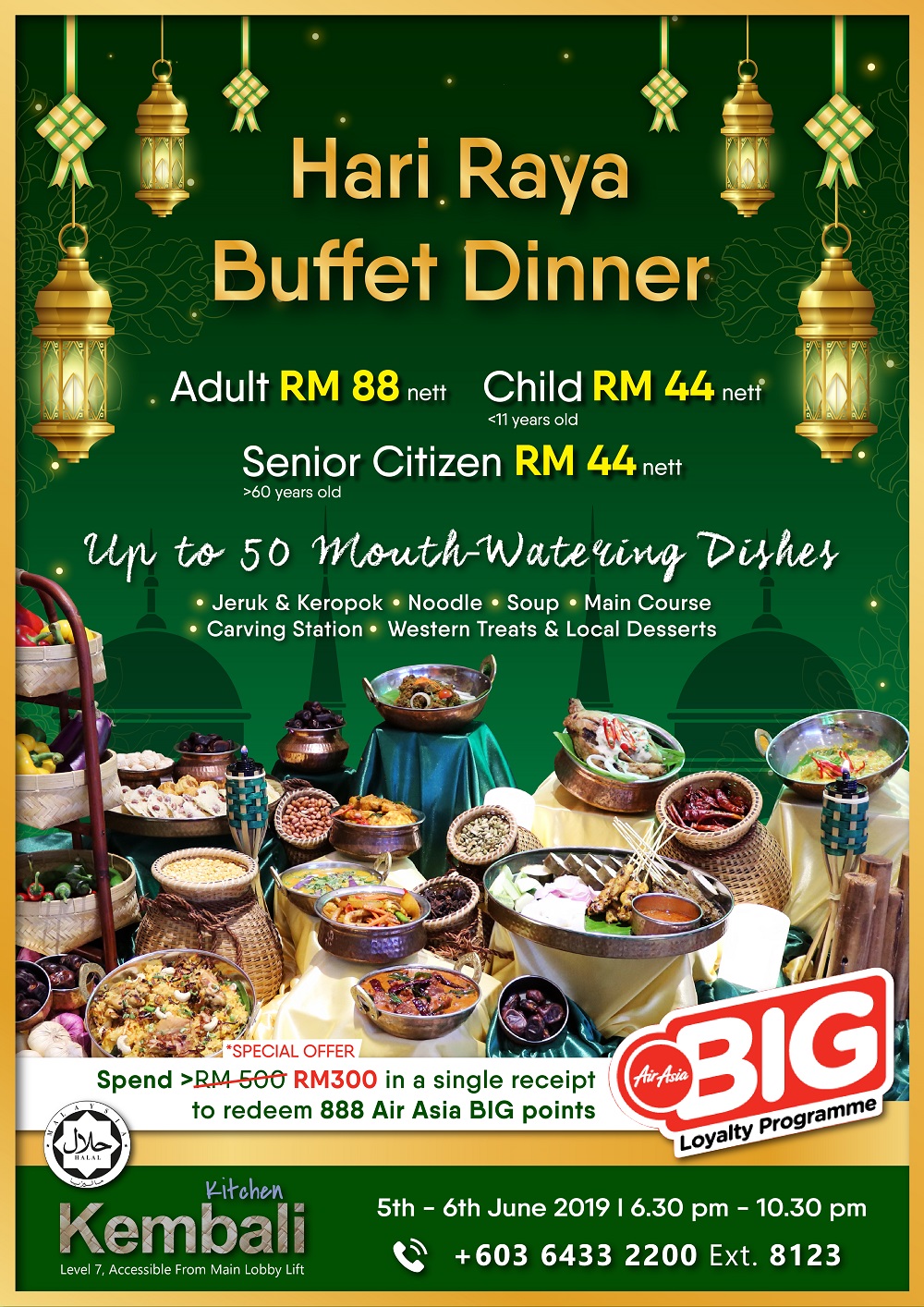 REDEEM 888 AIR ASIA BIG POINTS WHEN YOU ENJOY HARI RAYA BUFFET DINNER ...