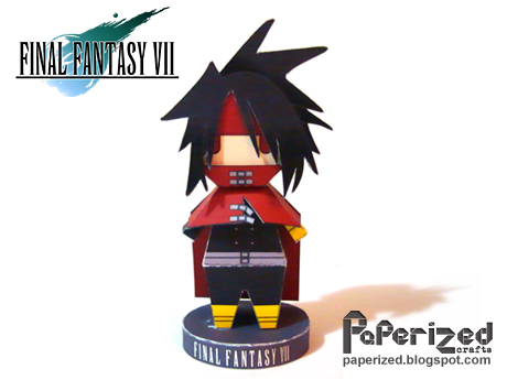 Final Fantasy VII: Cloud Strife Paperized | Paperized Crafts