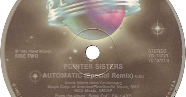 80sMusicReMixes: Automatic (Special Remix) - The Pointer Sisters