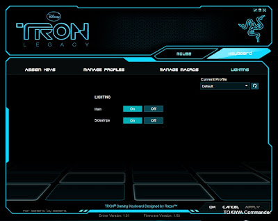Razer TRON Legacy Gaming Keyboard #2 Details
