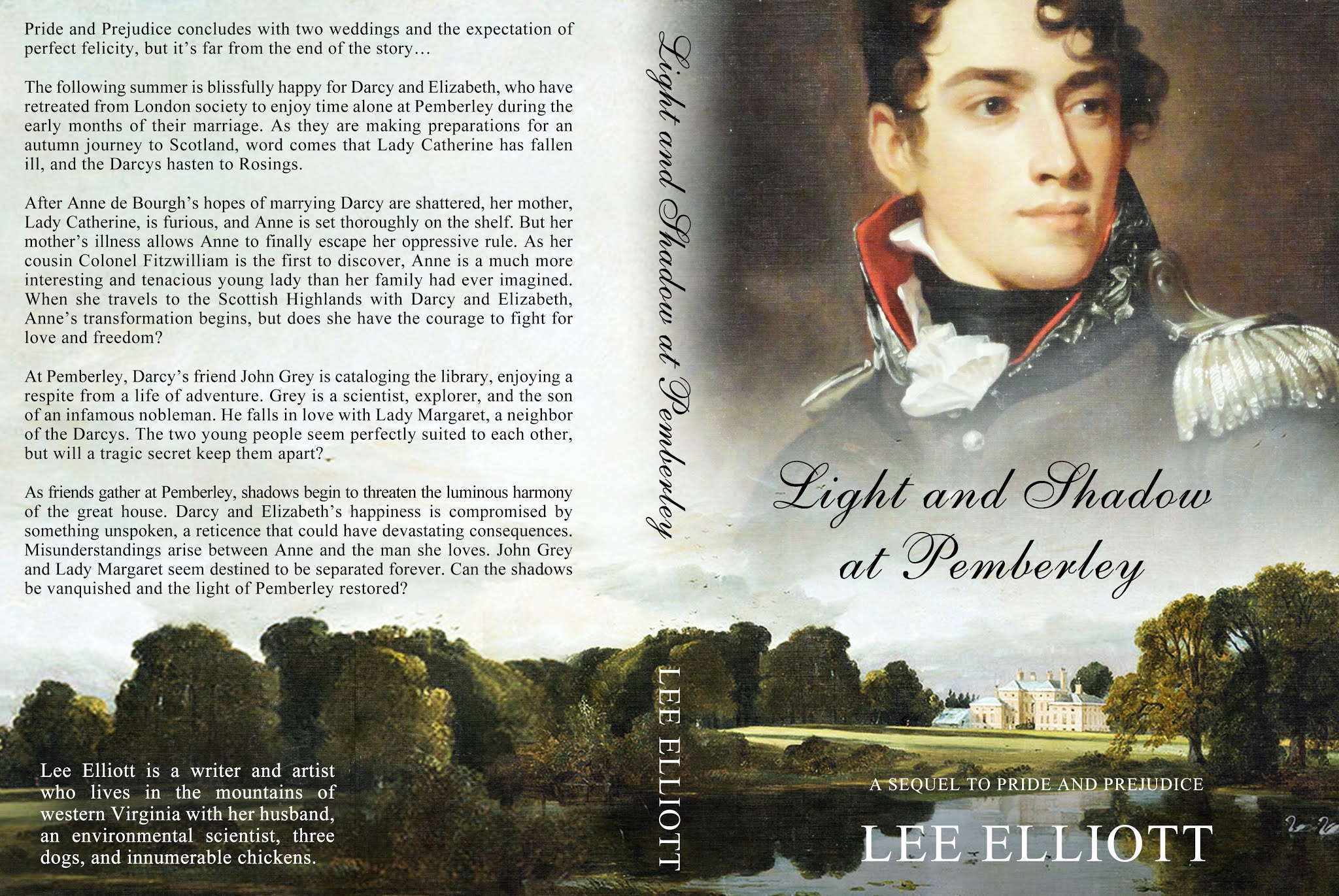Historical Fiction Book Covers: Light and Shadow at Pemberley