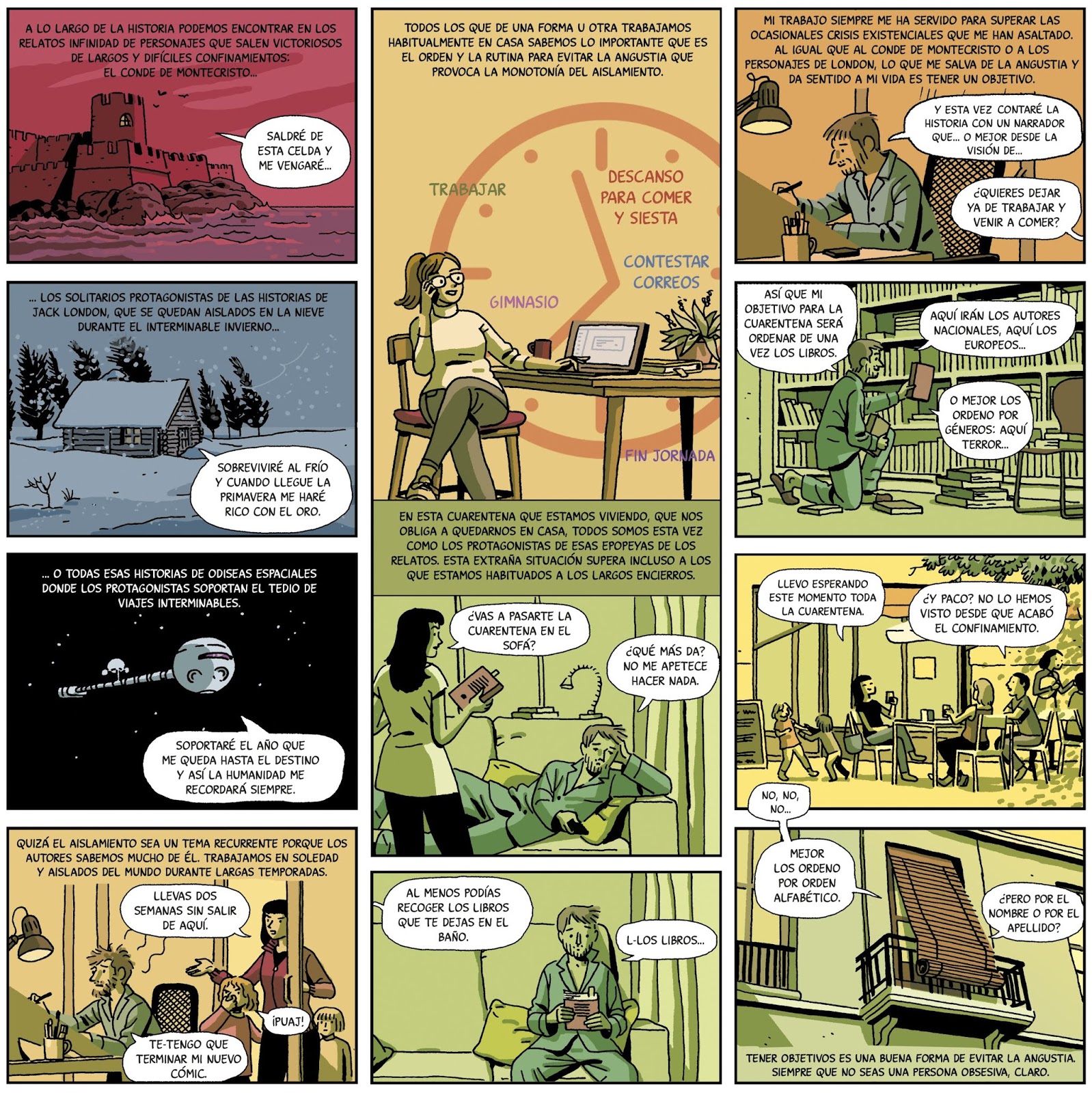 La cuarentena de Paco Roca: Confinamiento en Viñetas | Babelia ~ El País