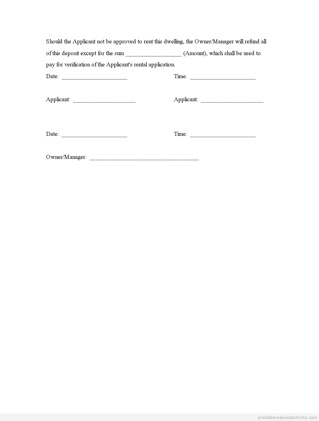 Legal Receipt Form - Invoice Template