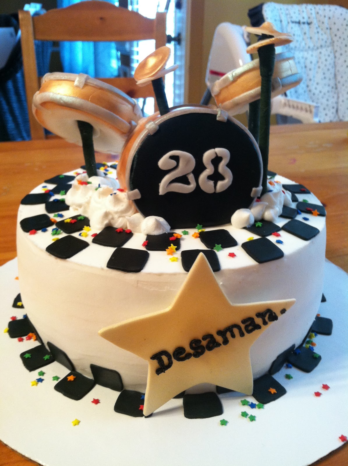 Introducing....: Drummer cake for a Drummer's birthday