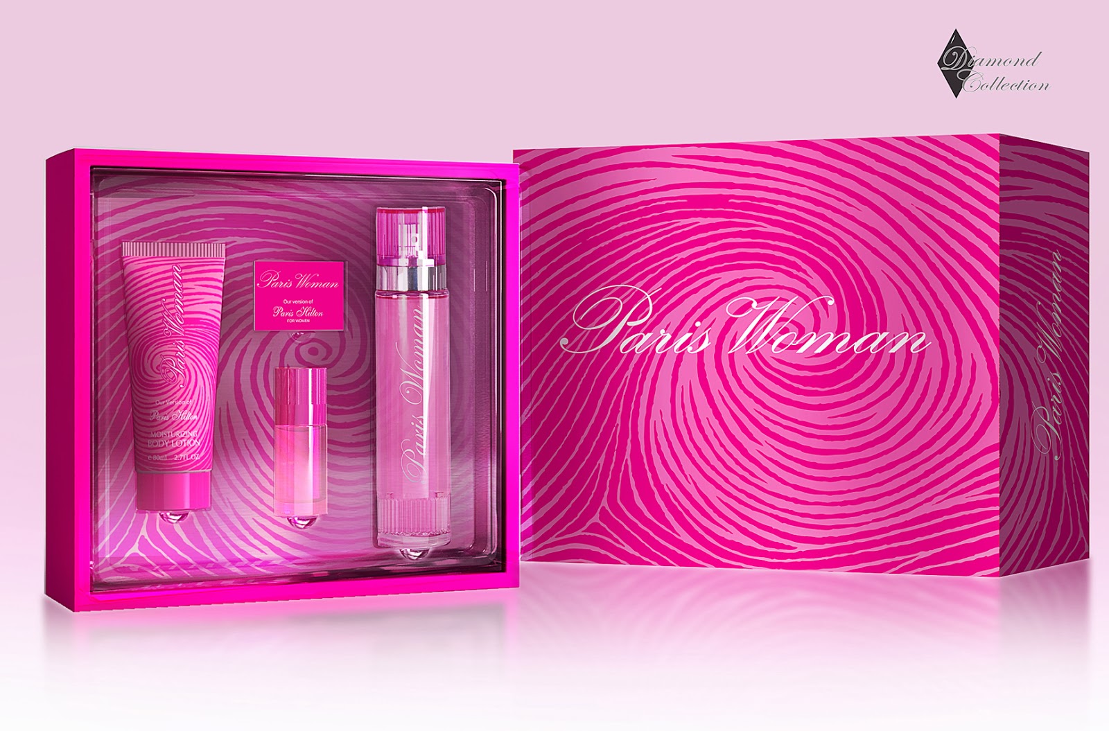 Impression Perfume: Diamond Collection Woman gift sets (three items)