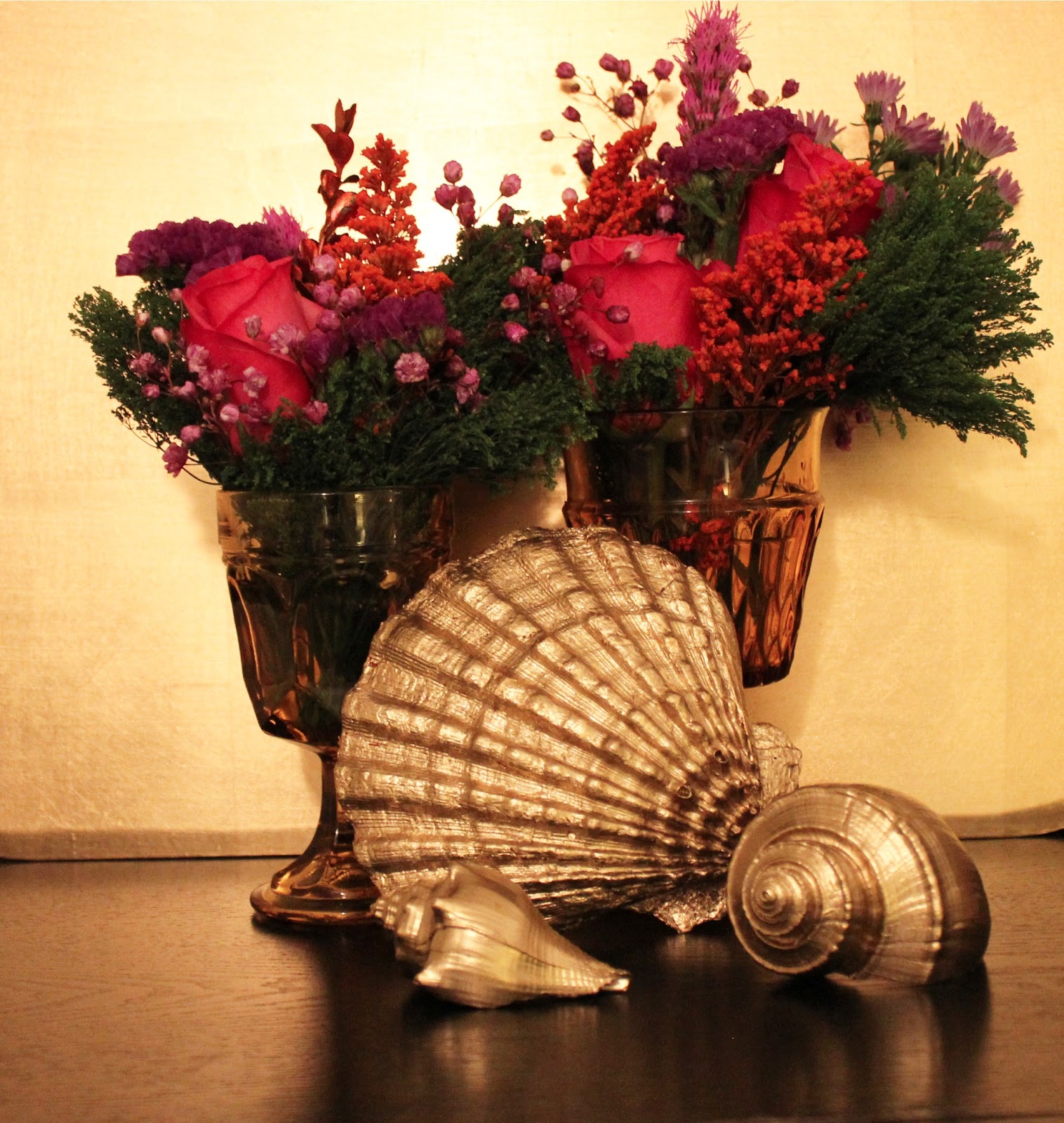 DIY Gold Gilded Sea Shells - www.danettedillon.com