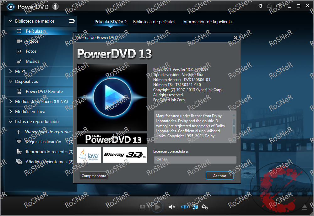 Powerdvd ultra 3d 13.0.2720.57 patch crack only : ronhopi