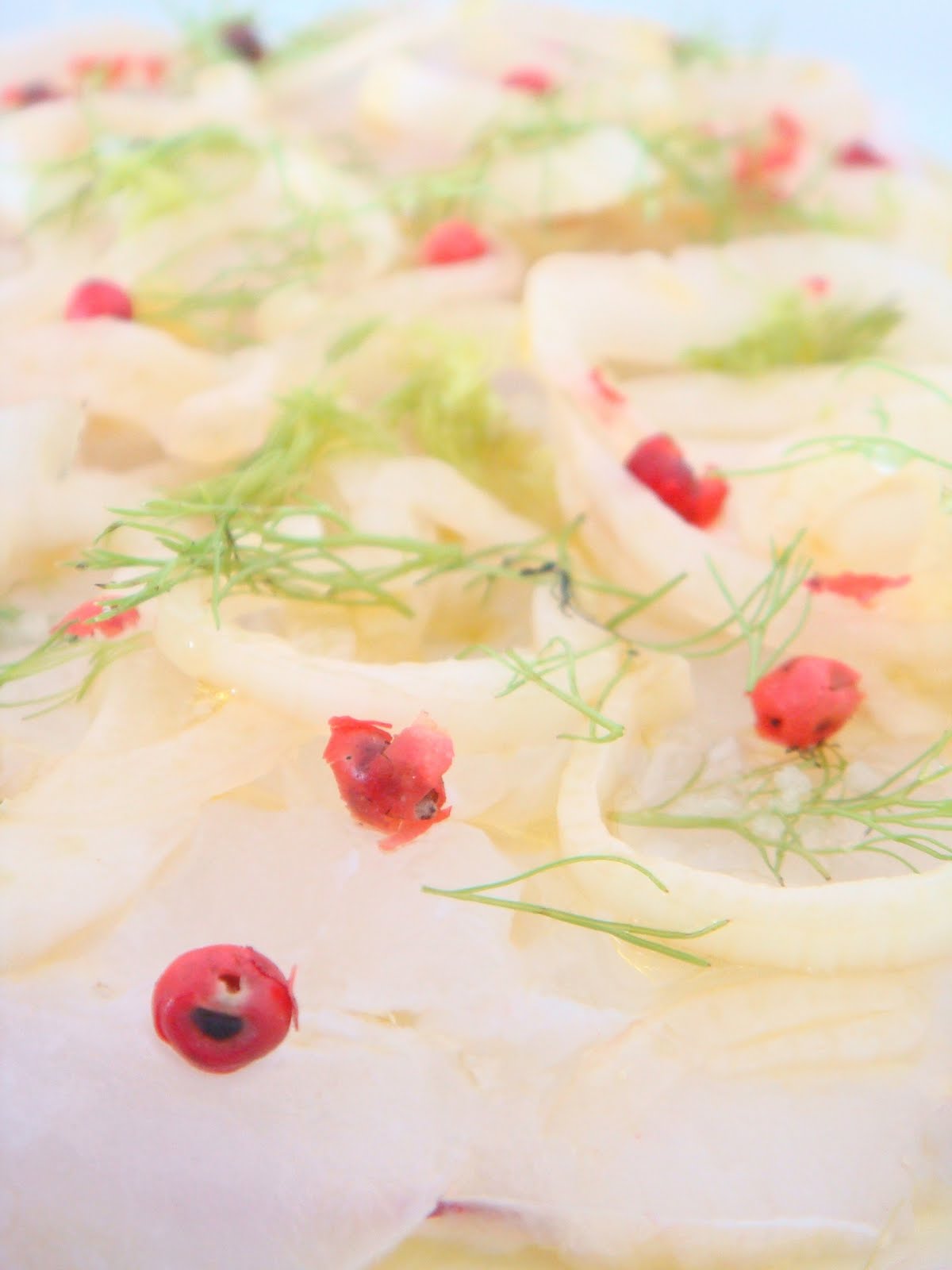 L'Amour des Mets: Carpaccio cabillaud & fenouil