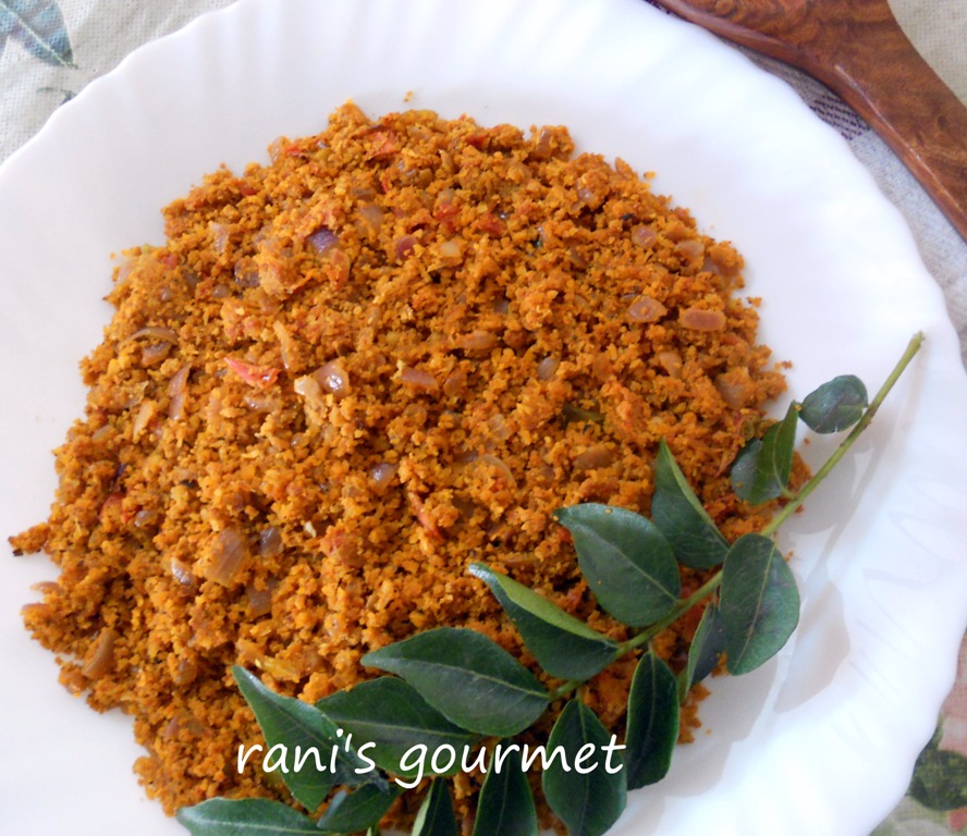 RANI'S GOURMET: MUTTA THORAN-SCRAMBLED EGG IN SPICY COCONUT MIX