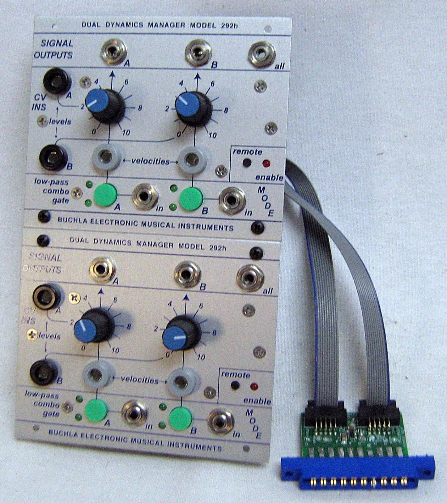 MATRIXSYNTH: BUCHLA 200e Series Pair of 292h Dual Lowpass Gate ...