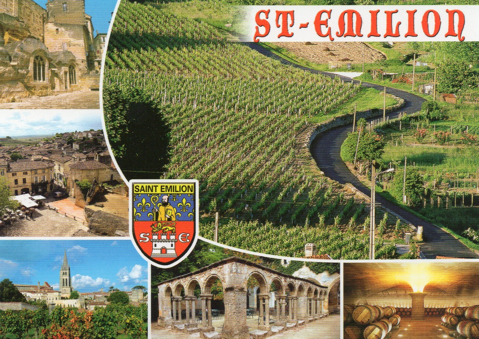 UNESCO postcards collection by dannyozzy: Jurisdiction of Saint-Emilion