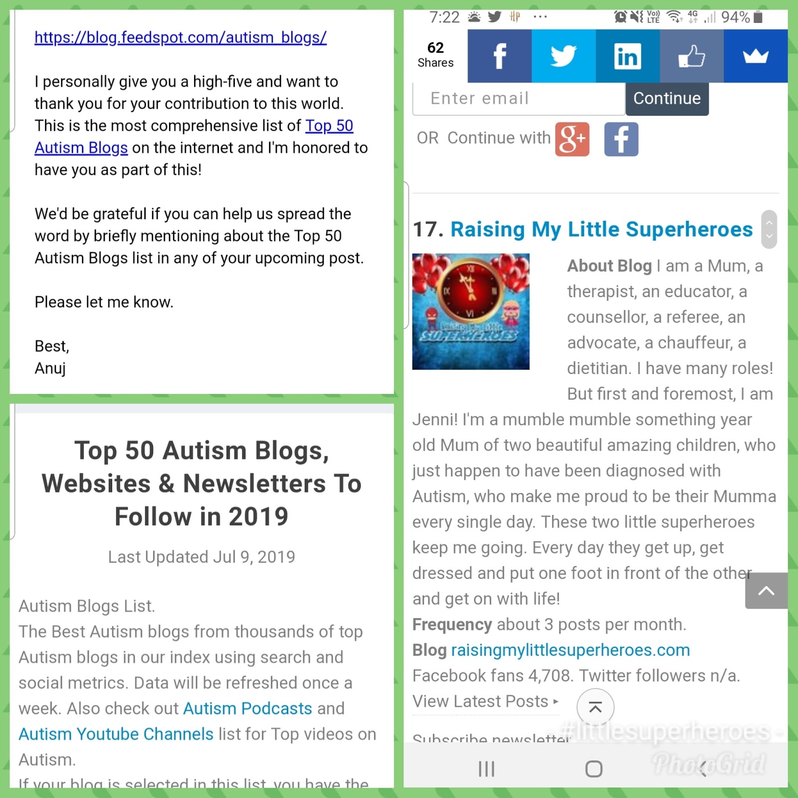 Raising My Little Superheroes : Top 50 Autism Blogs, Websites and ...