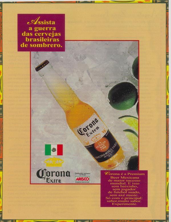 Cerveja Corona - 1997 - Propagandas Históricas | Propagandas Antigas