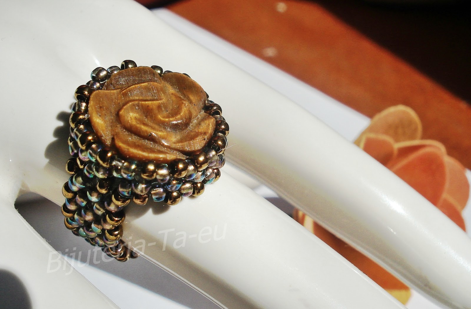 Inel handmade pietre semipretioase "Ochi de Tigru" | Handmade Atelier