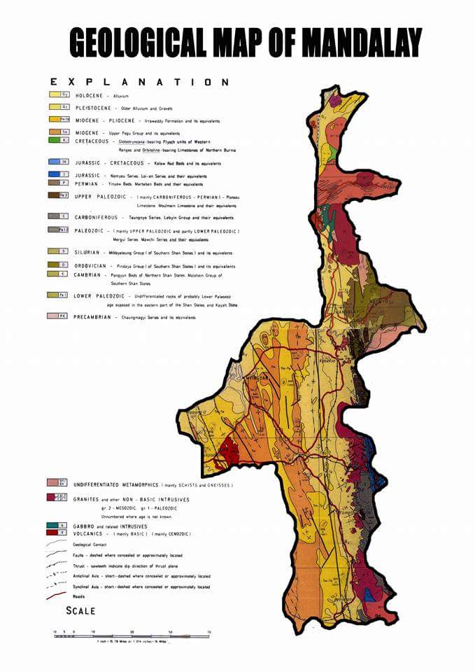 MOE KYAW.ENGINEER: GEOLOGICAL MAP OF THE MYANMAR