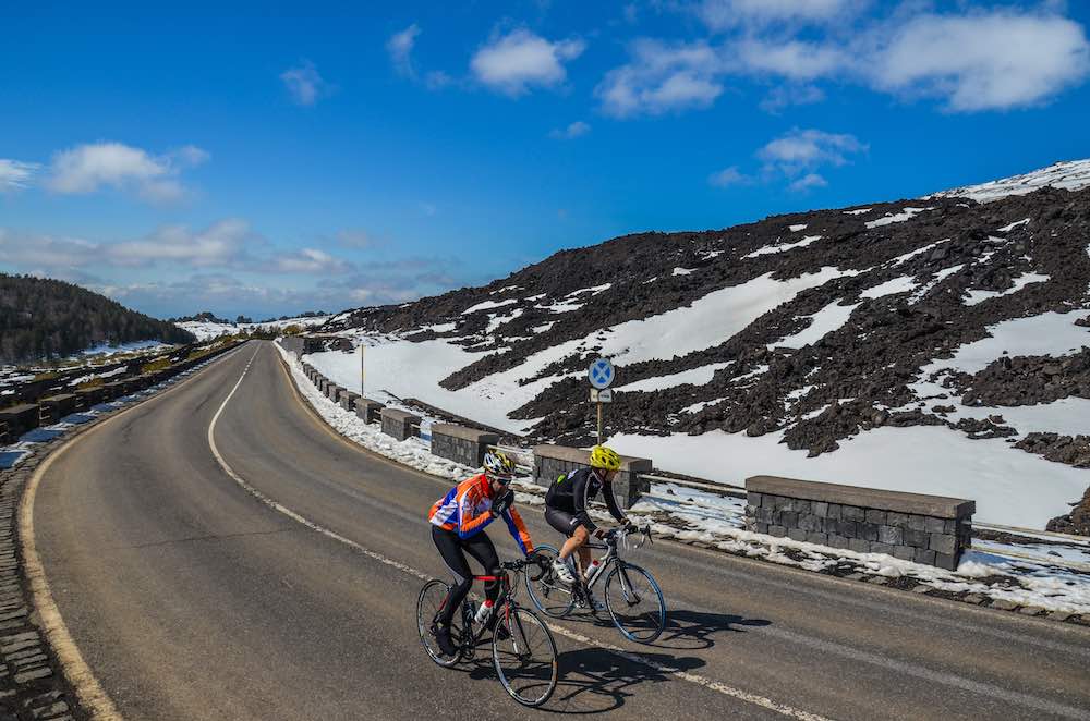 Climbing Etna Volcano