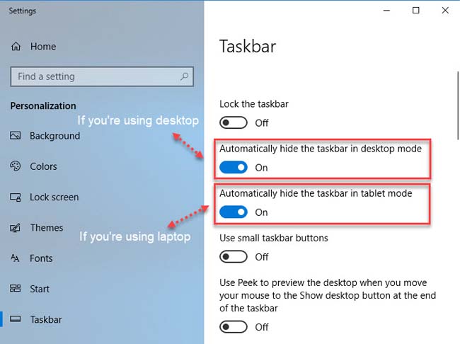 How To Fix Taskbar Not Hiding In Fullscreen Mode Windows 10 - Windows ...