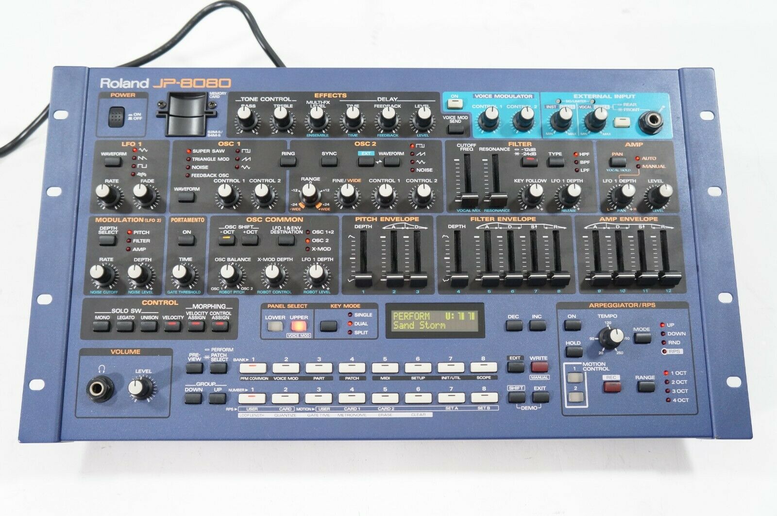 MATRIXSYNTH: ROLAND JP-8080 Analog Modeling Rack Synthesizer SN ZM47203