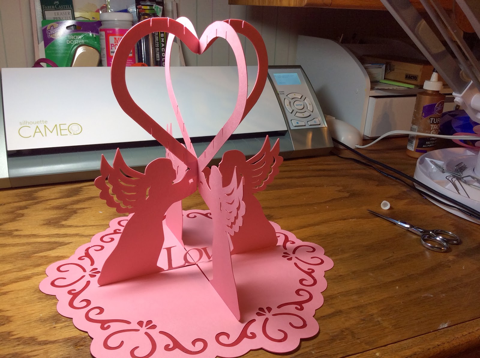 Papercrafts and other fun things: Sliceform Heart Table Decoration