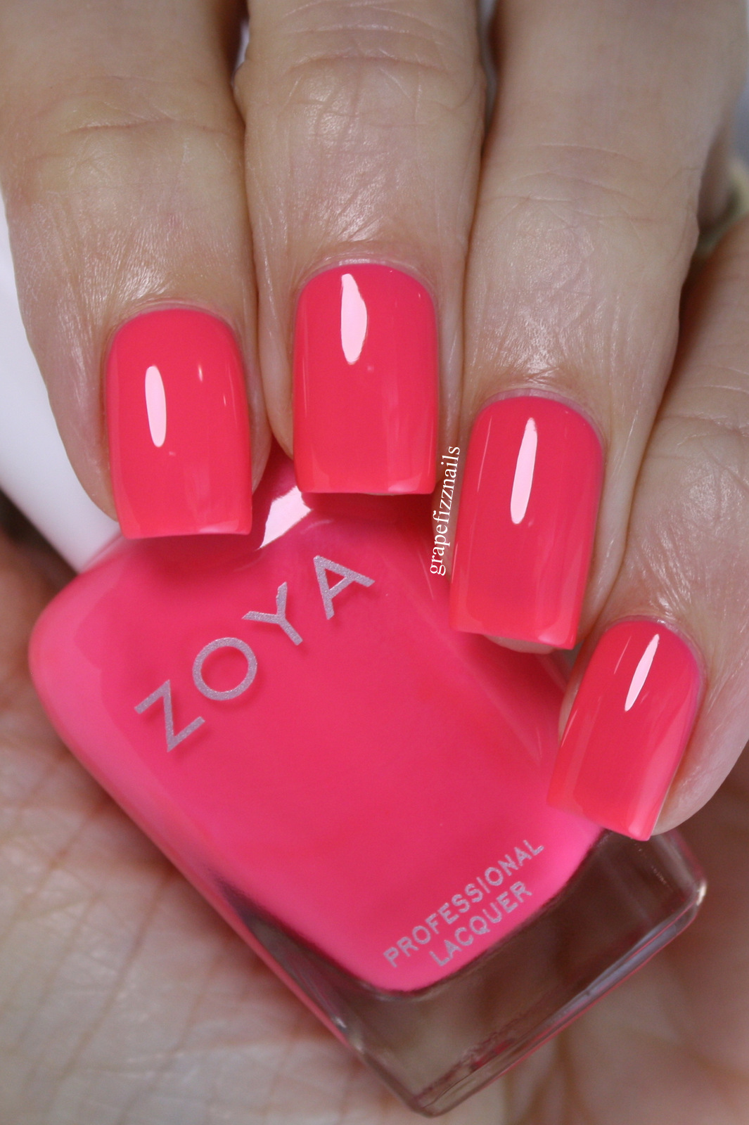 Grape Fizz Nails: Zoya Easy Neon Collection 2021