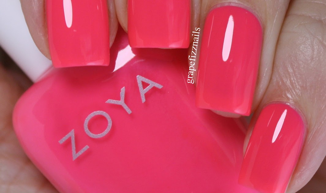 Grape Fizz Nails: Zoya Easy Neon Collection 2021