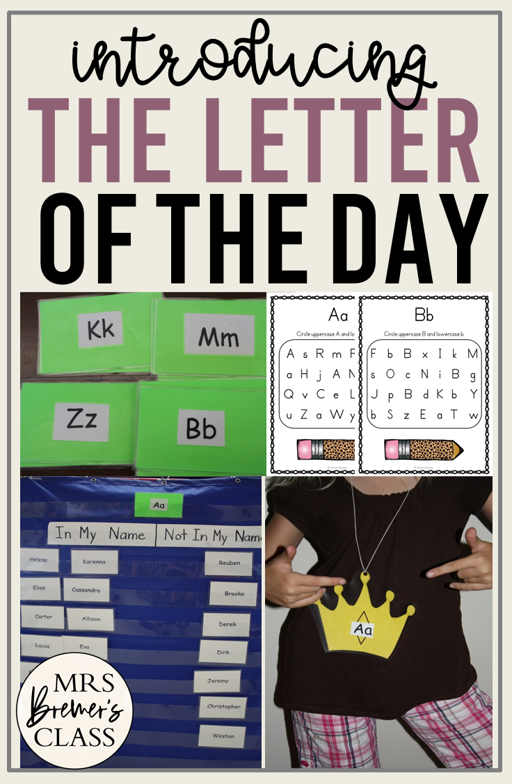 Introducing the Alphabet Letter Of The Day in Kindergarten | Mrs ...