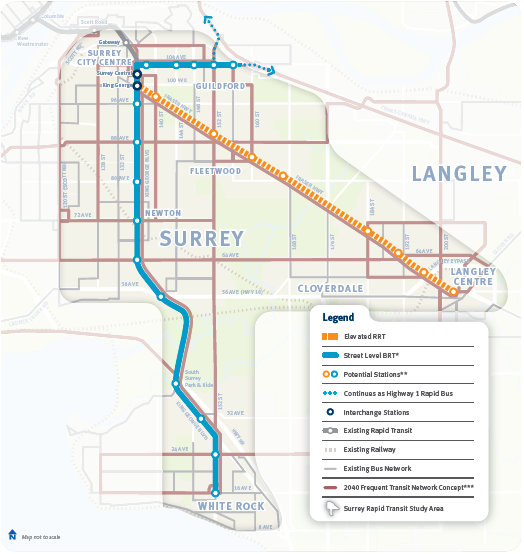 The South Fraser Blog: Bus Rapid Transit on King George and SkyTrain to ...