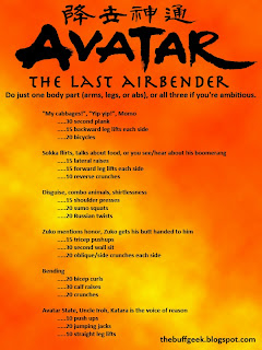 The Buff Geek: Avatar: The Last Airbender arms, legs, abs.