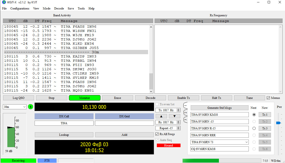 SV1GRN: Πατείς με, πατω σε στο Cocos island