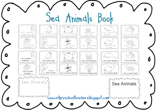 ESL/EFL Preschool Teachers: Sea Animals- Ocean Theme for Preschool ELL