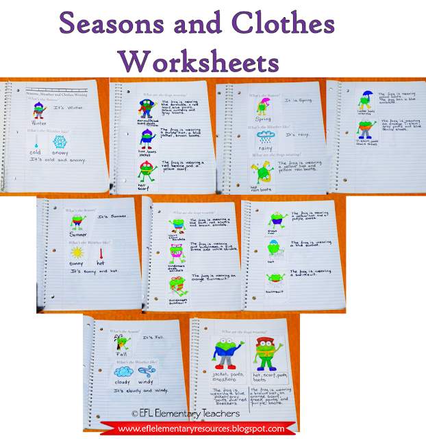 EFL Elementary Teachers: Seasons and Clothes