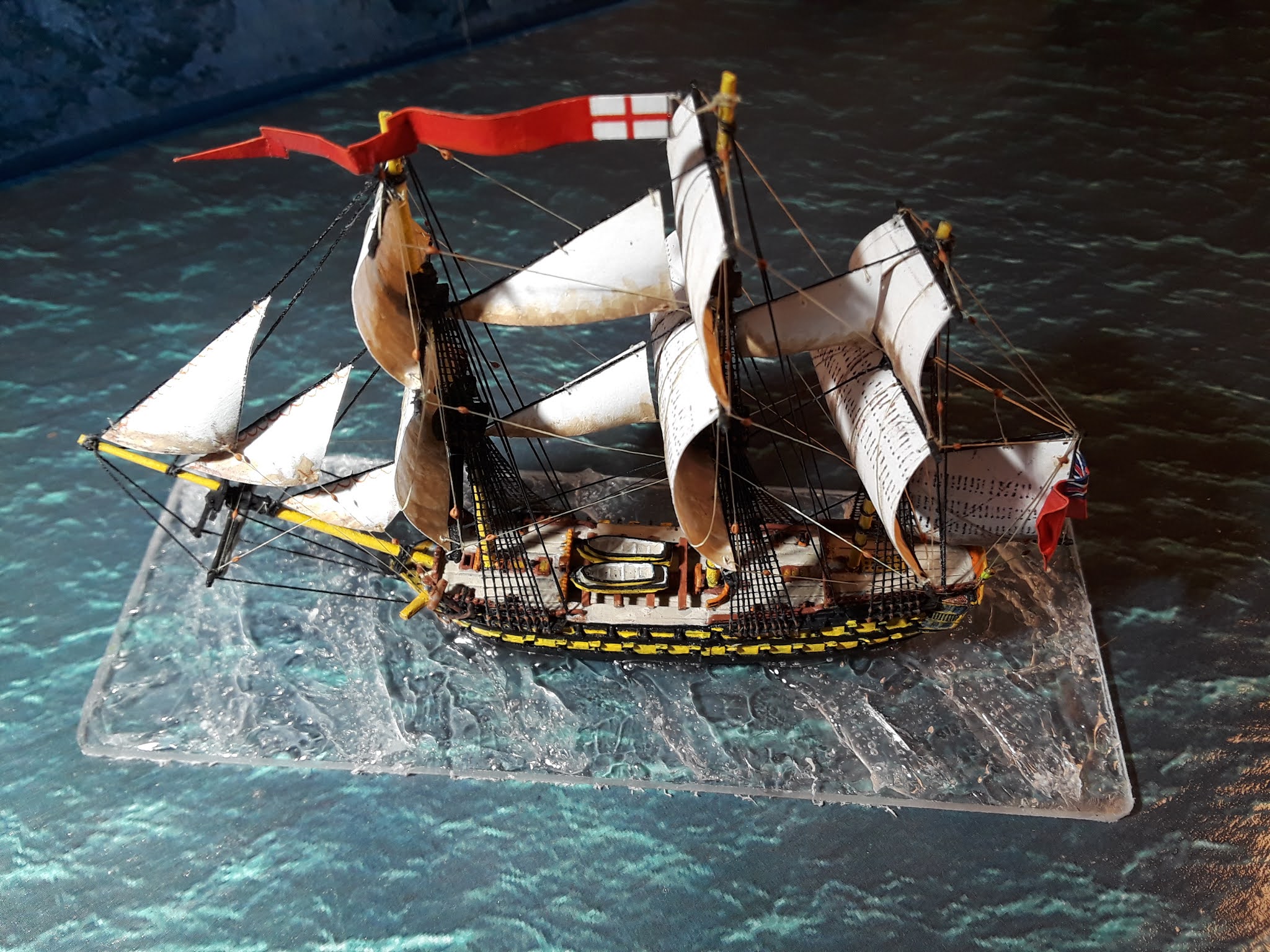 A Miniatures Hobby Room: 3D 1/700 Scale HMS Captain 1787
