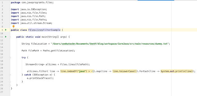 Java 8 Stream – How to Read a file line by line | JavaProgramTo.com