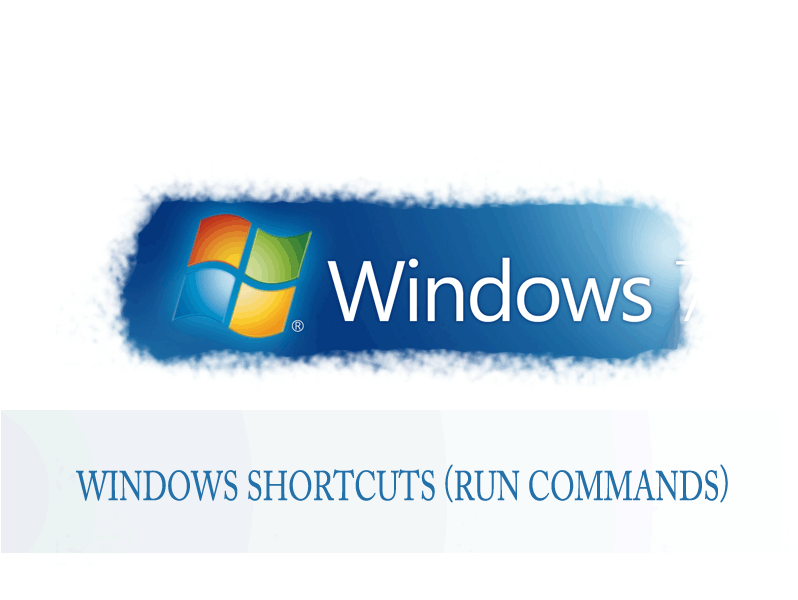 Windows Shortcuts (Run Commands) ~ Techno Hack RZS