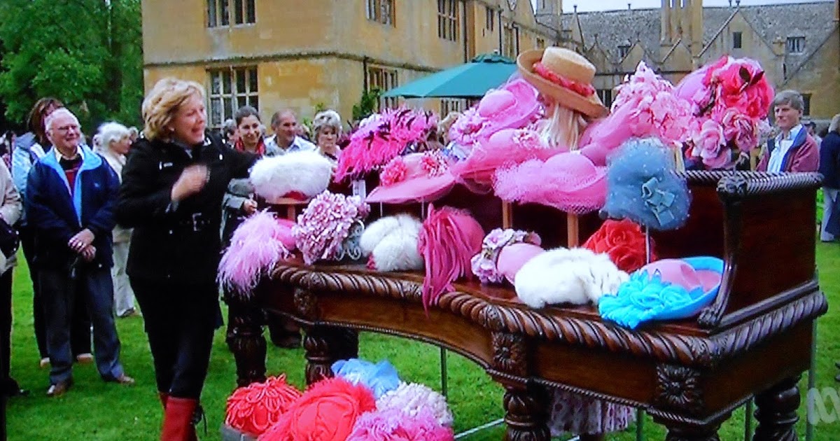 Little Darwin: FROTHY HATS AND OTHER HEADGEAR ON ROADSHOW