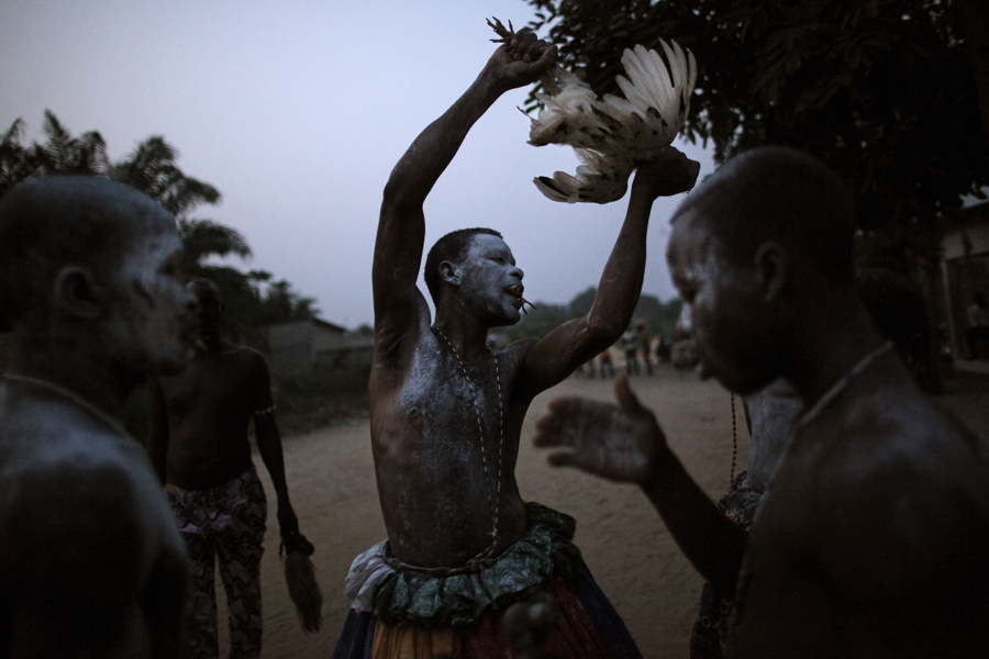 OUIDAH, BENIN - THE BIRTHPLACE OF VOODOO AND THEIR ANNUAL VOODOO FESTIVAL