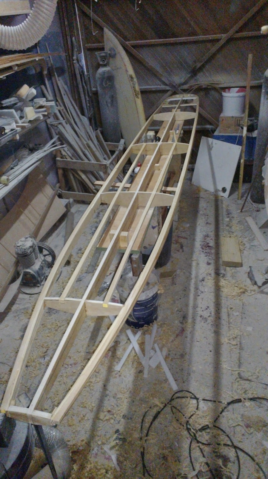 evenflow surfboards: Olo surfboard build