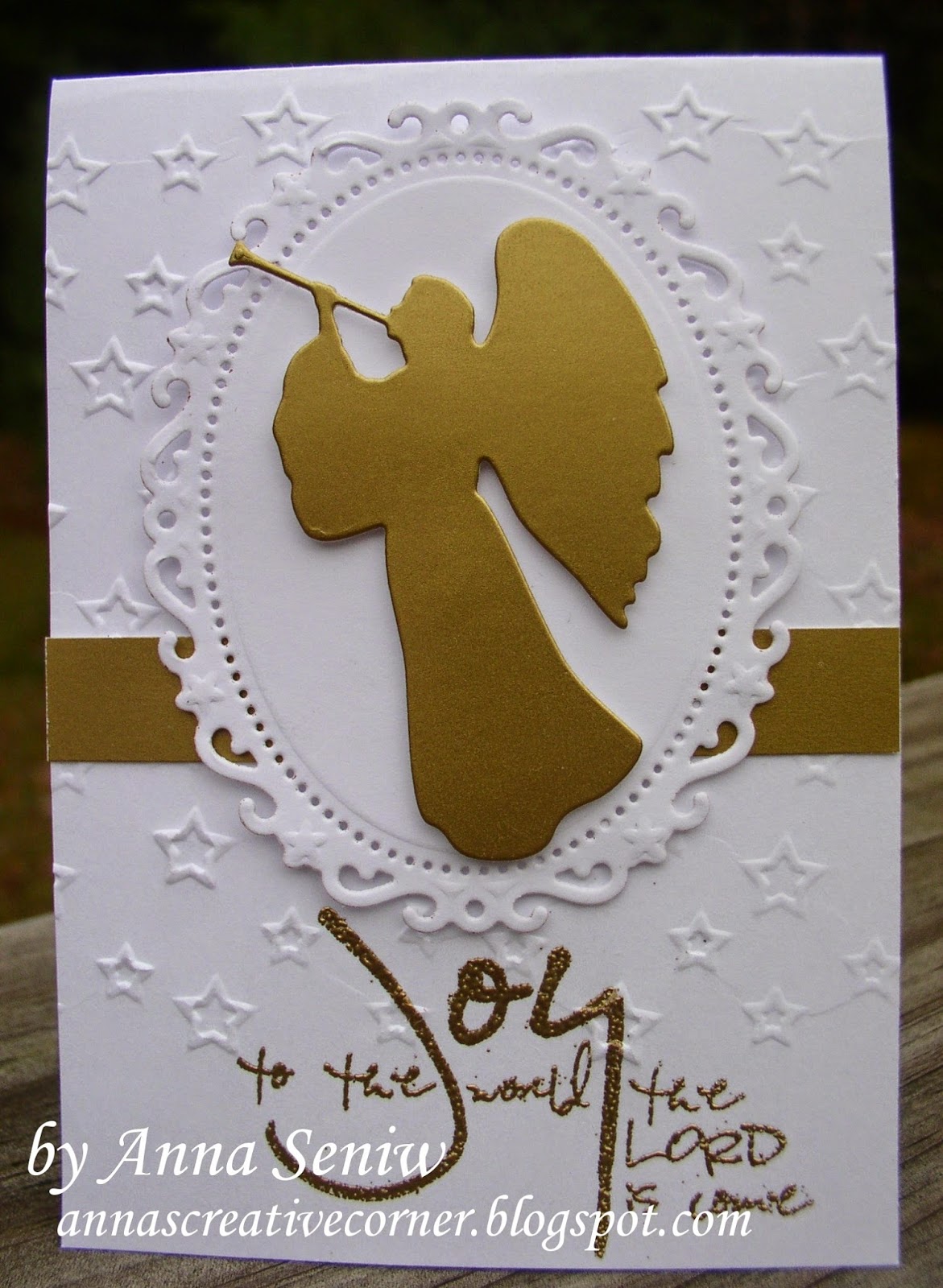 A Peek Inside The Creative Corner: A Clean and Simple Christmas Angel Card