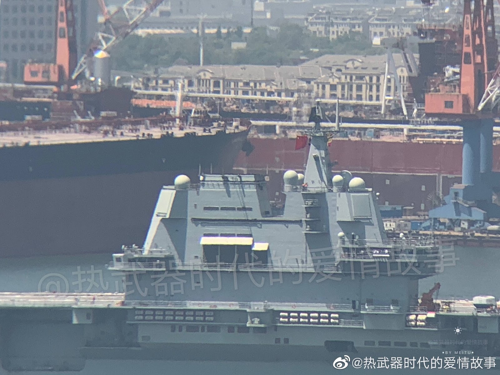 China Defense Blog: Photos of the day: Type 001A CV17 Shandong moving ...