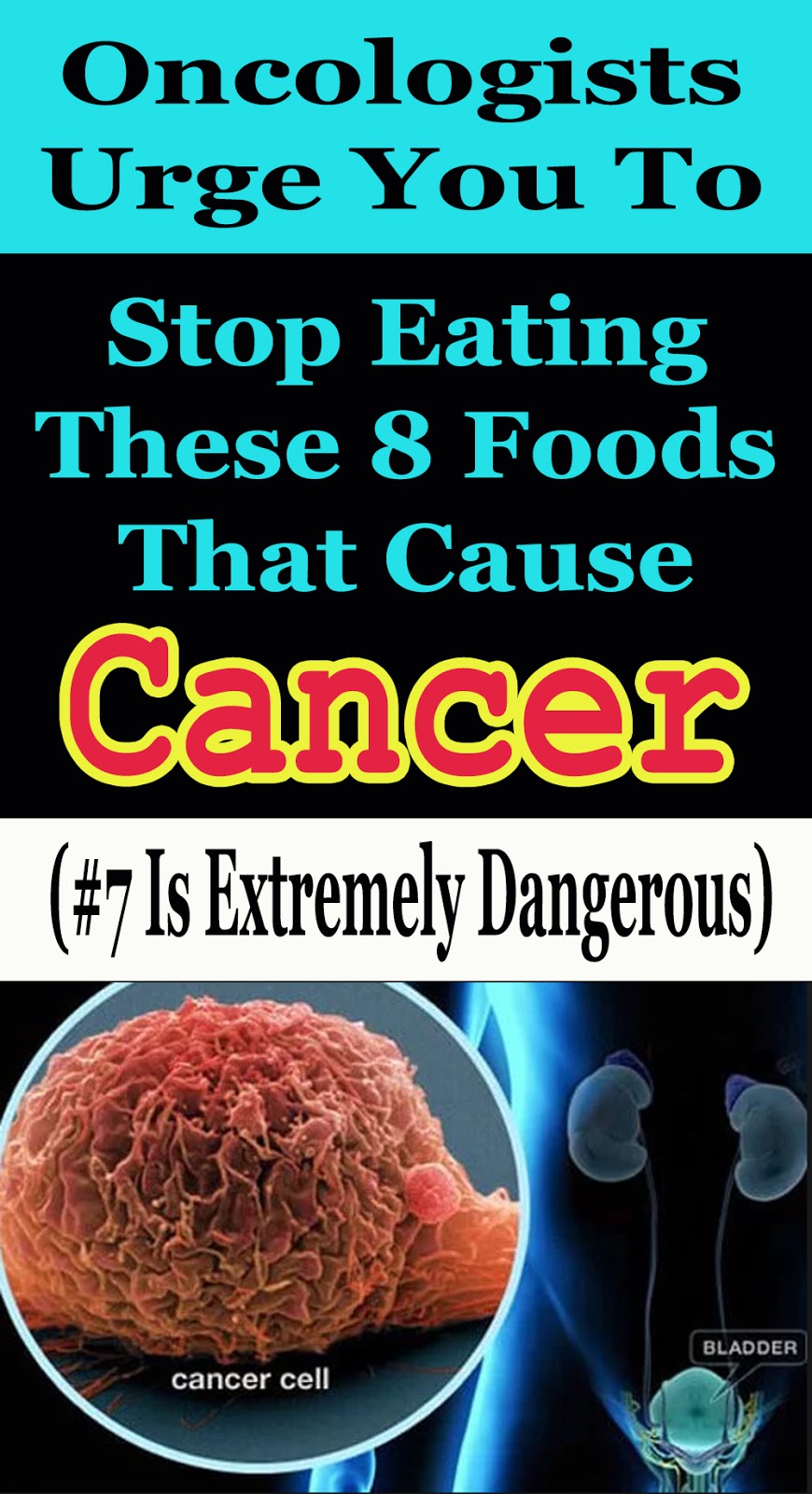 Health Natural: Oncologists Urge You To Stop Eating These 8 Foods That ...