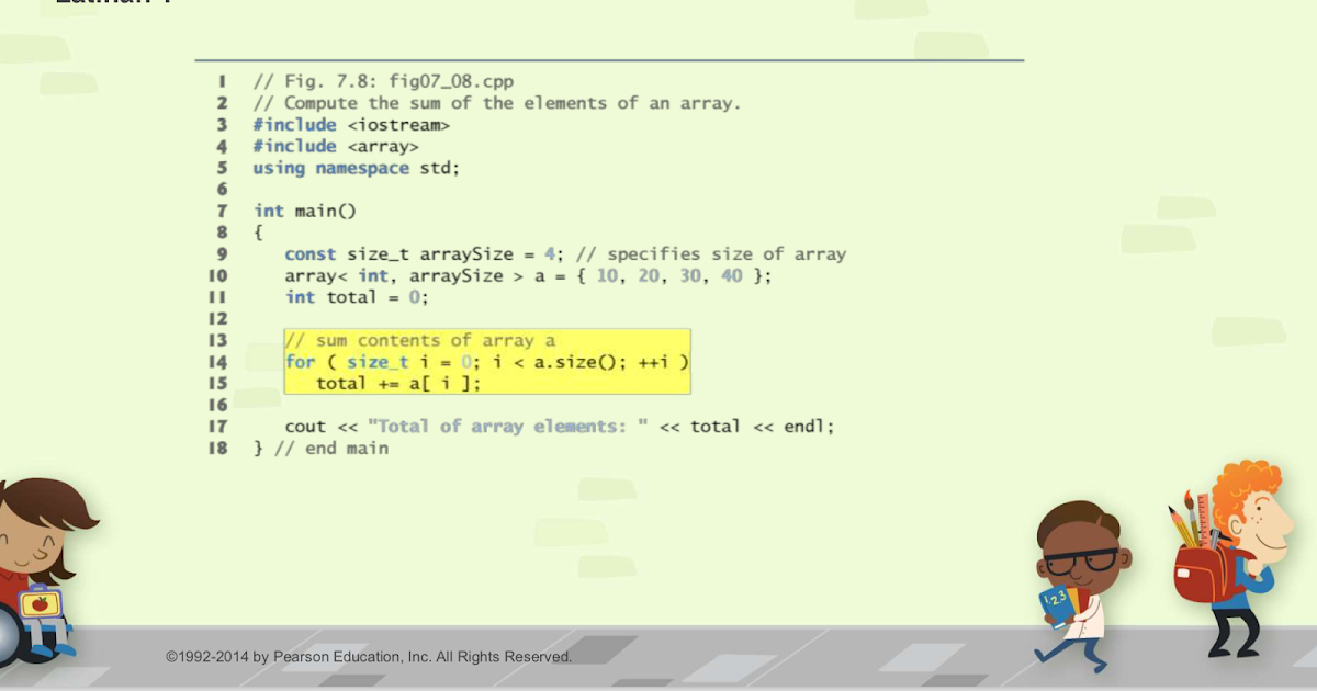 Latihan Array Menggunakan Standart Library Array pada C++