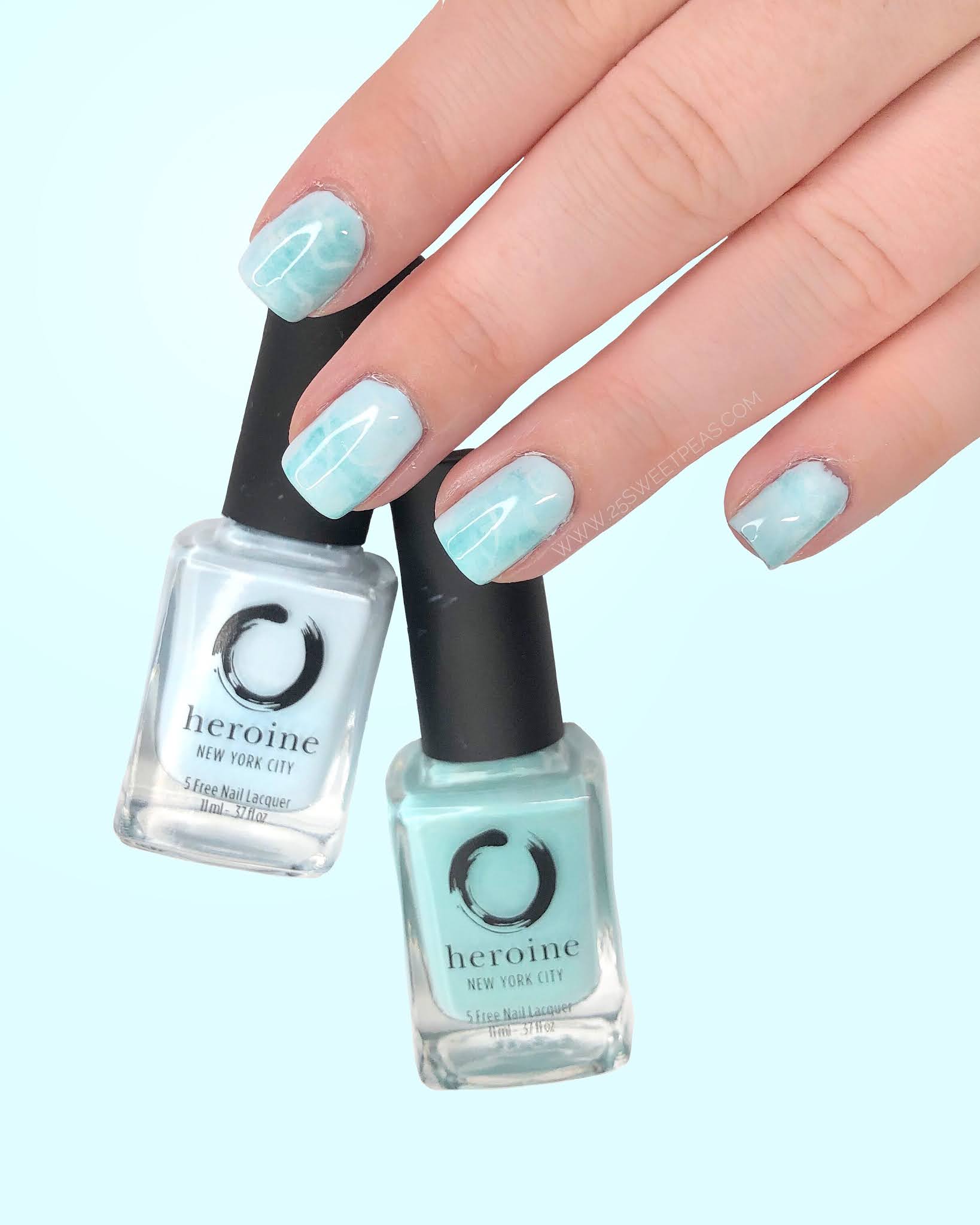 Pool Water Nail Art Featuring Heroine NYC — 25 Sweetpeas