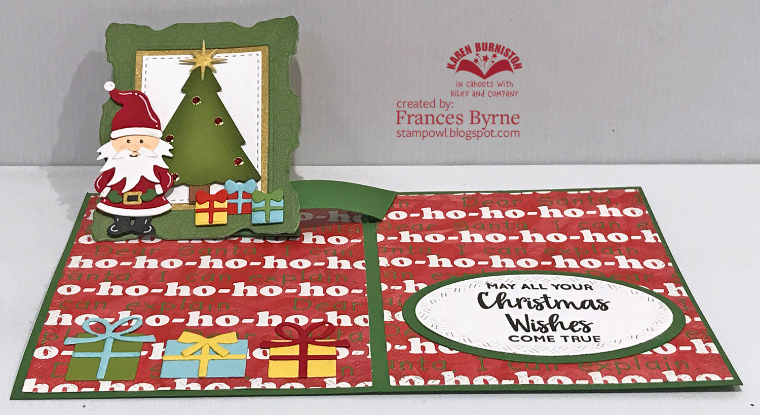 StampOwl's Studio: Santa Flip Frame Pop-up