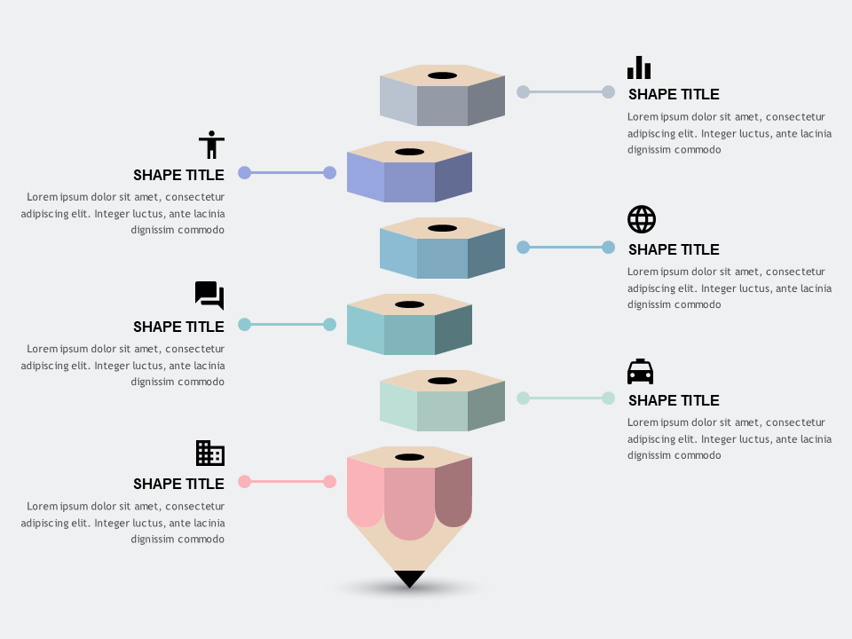 Pencil Divide PowerPoint Templates - PowerPoint Free