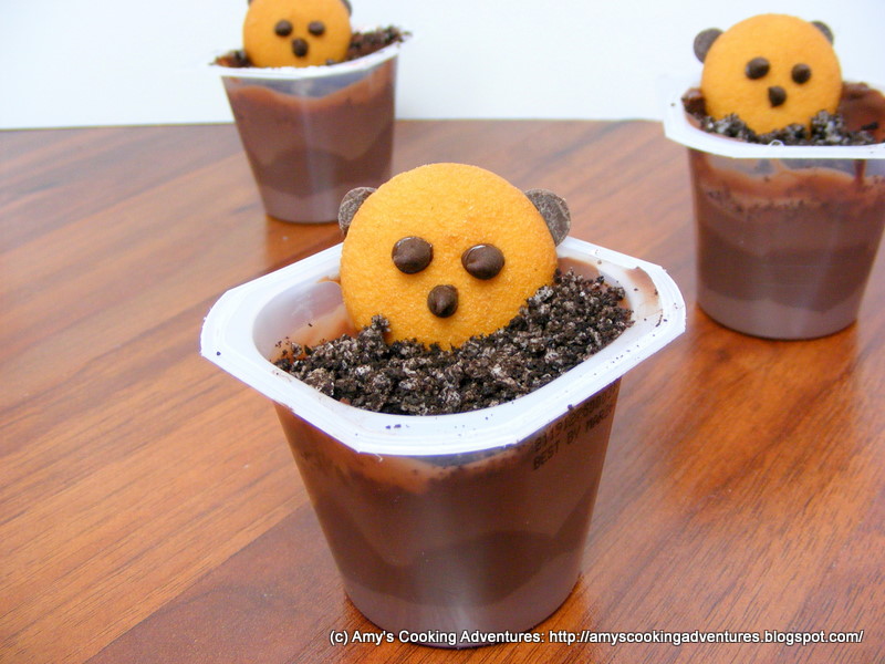 Ground Hog Pudding Cups