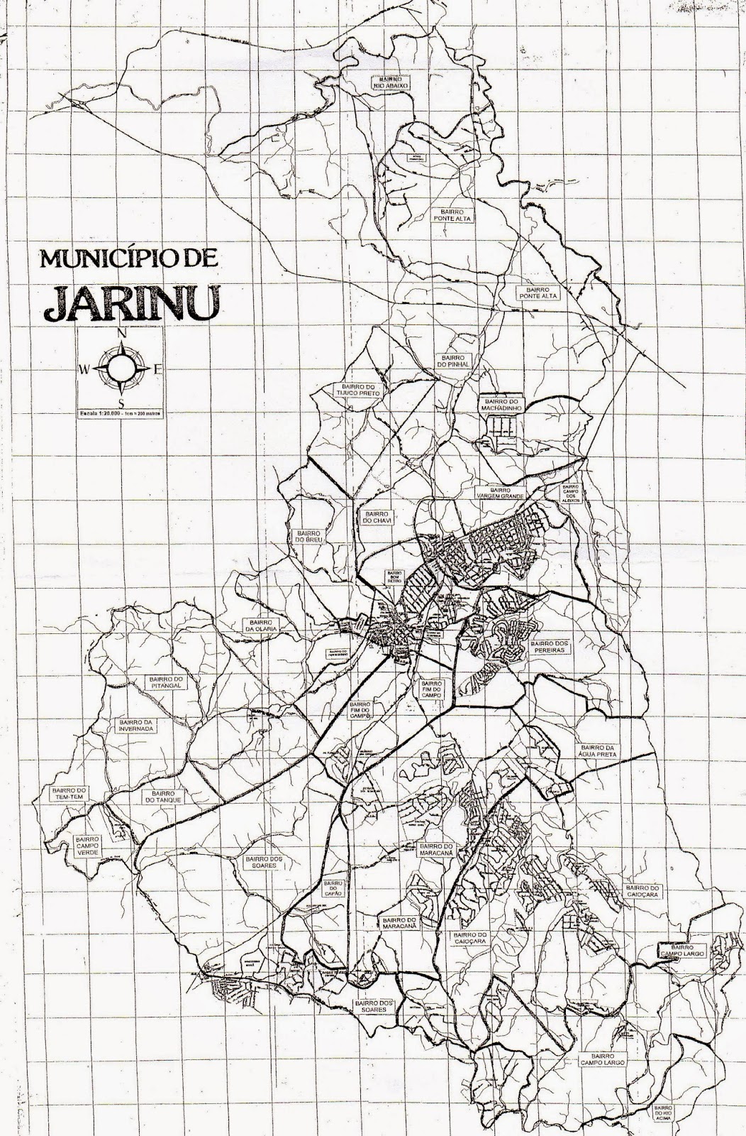 Professor Moacyr : MAPA DO MUNICÍPIO DE JARINU - SP.